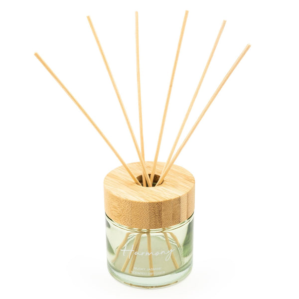 150ml Reed Diffuser with Bamboo Lid and Pinky Sugar Scent - Harmony 6P ...