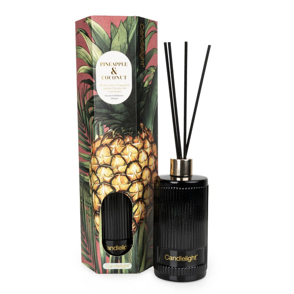 200ml Reed Diffuser - Pineapple & Coconut 6PK - Candlelight Home