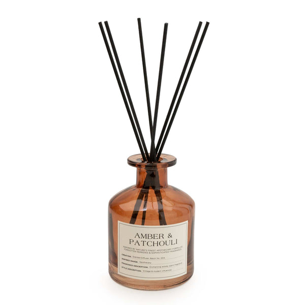 250ML Reed Diffuser Amber & Patchouli 6PK - Candlelight Home