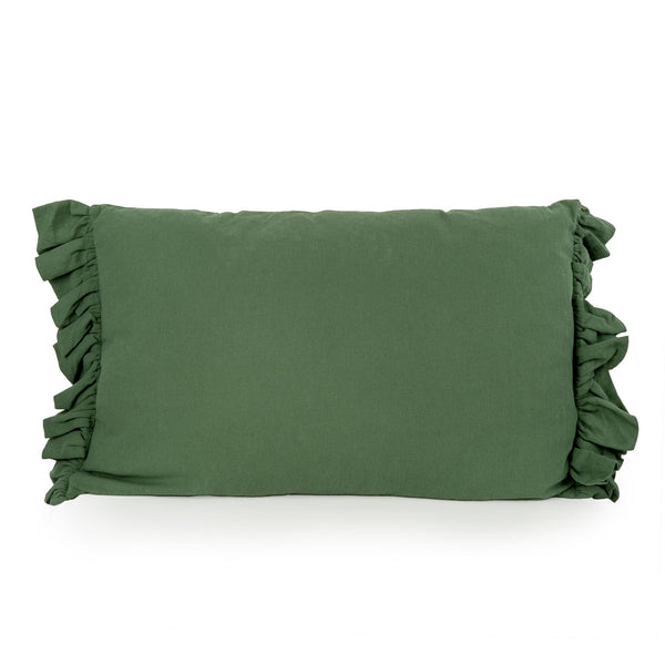 40cm X 60cm Rectangular Cushion - Green 1PK - Candlelight Home