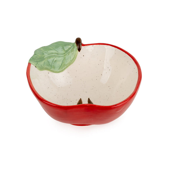 Apple Shaped Dish - Red 6PK - Candlelight Home