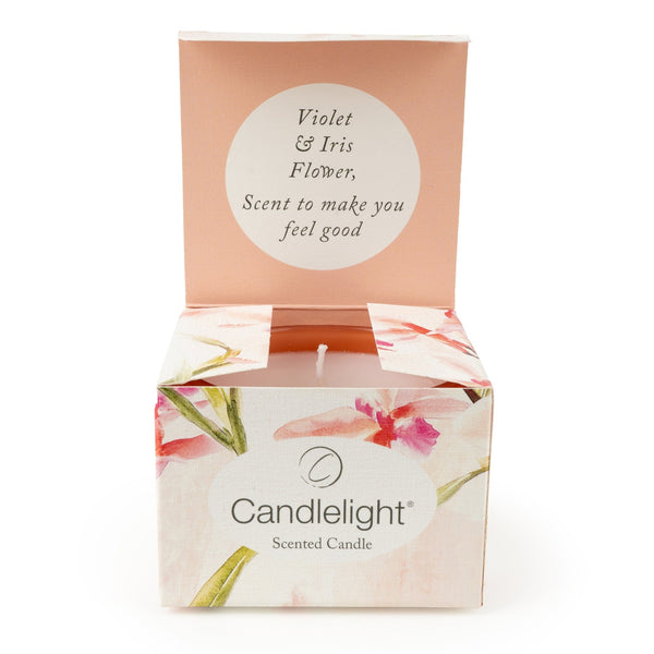 Single Candle Gift Set Birthday Wishes - Violet & Iris Flower 6pk ...
