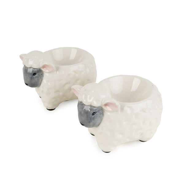 Set of 2 Egg Cups - Sheep 6PK - Candlelight Home