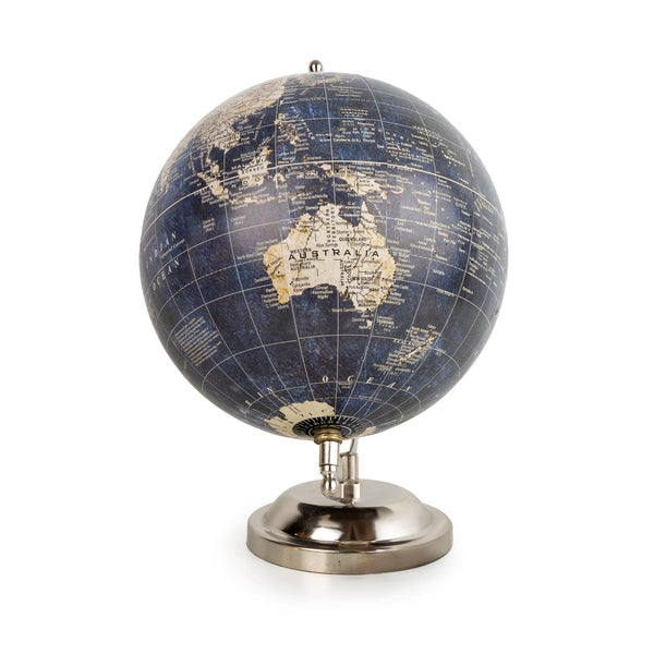 8" Globe - Blue and Silver 1pk - Candlelight Home