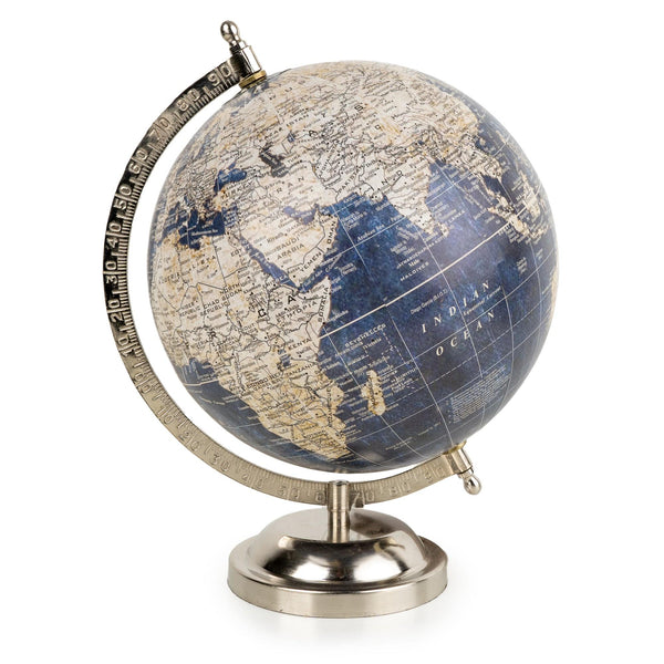 8" Globe - Blue and Silver 1pk - Candlelight Home