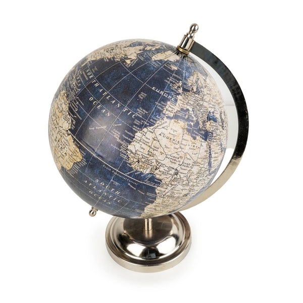 8" Globe - Blue and Silver 1pk - Candlelight Home