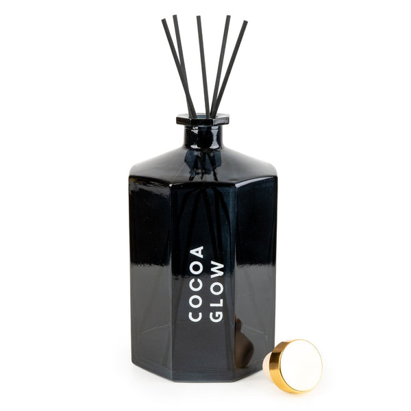 1000ml Octagonal Reed Diffuser - Cocoa Glow 6PK - Candlelight Home
