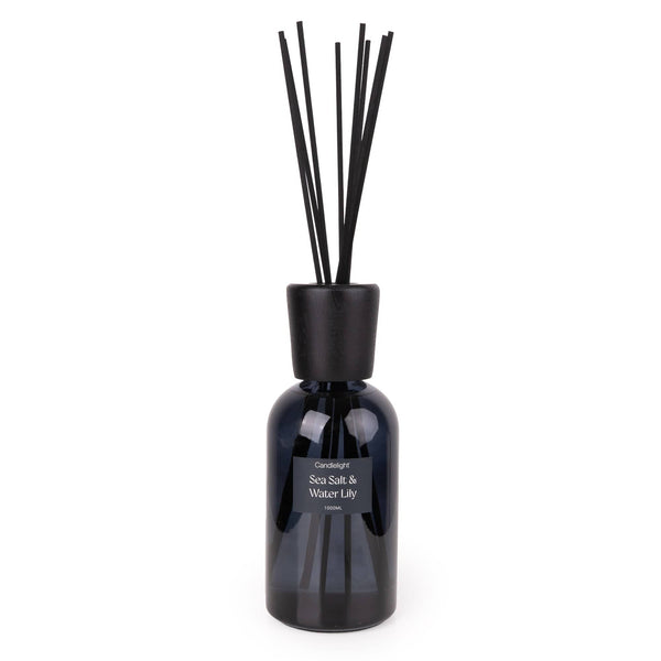 1000ml Reed Diffuser – Sea Salt & Water Lily 6pk - Candlelight Home
