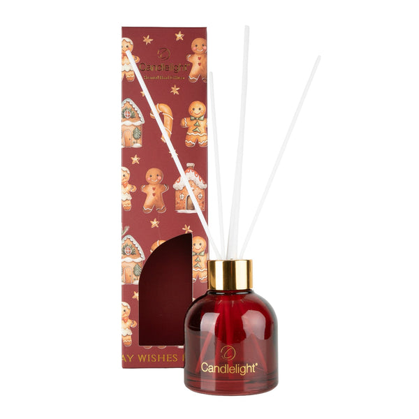 100ml Reed Diffuser – Gingerbread Kisses 6pk - Candlelight Home