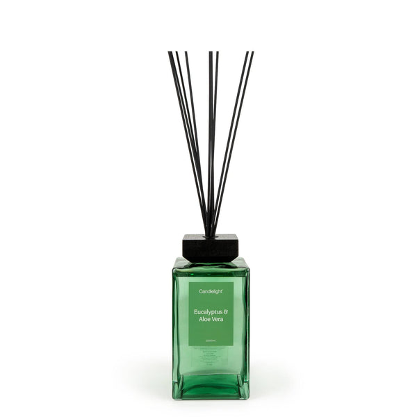 2000ml Square Reed Diffuser - Eucalyptus & Aloe Vera 1pk - Candlelight Home