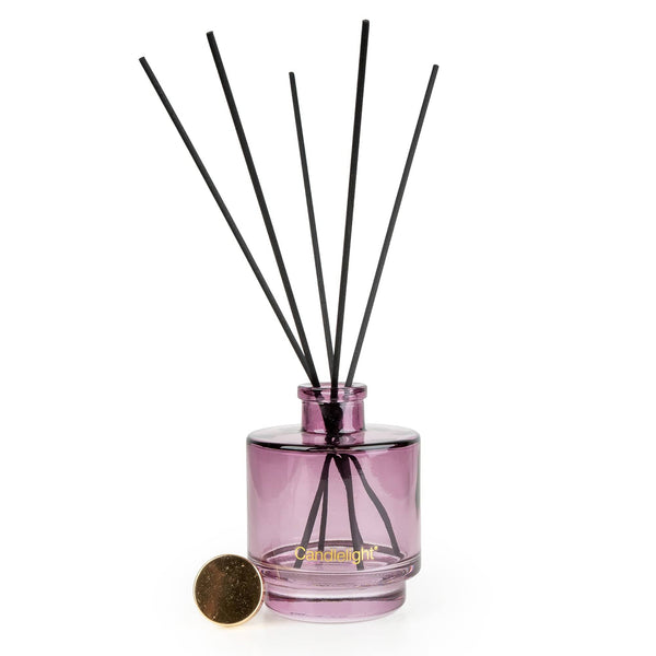 200ml Reed Diffuser - Damson & Patchouli Flower 6pk - Candlelight Home