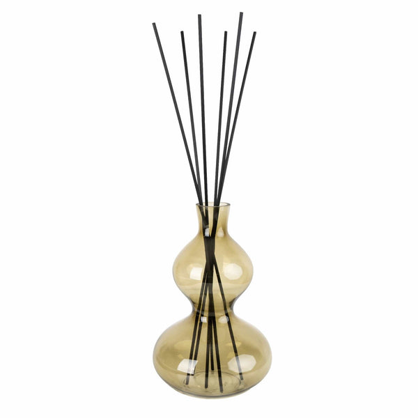 500ml Reed Diffuser Wavy Glass - Olive Green 4PK - Candlelight Home