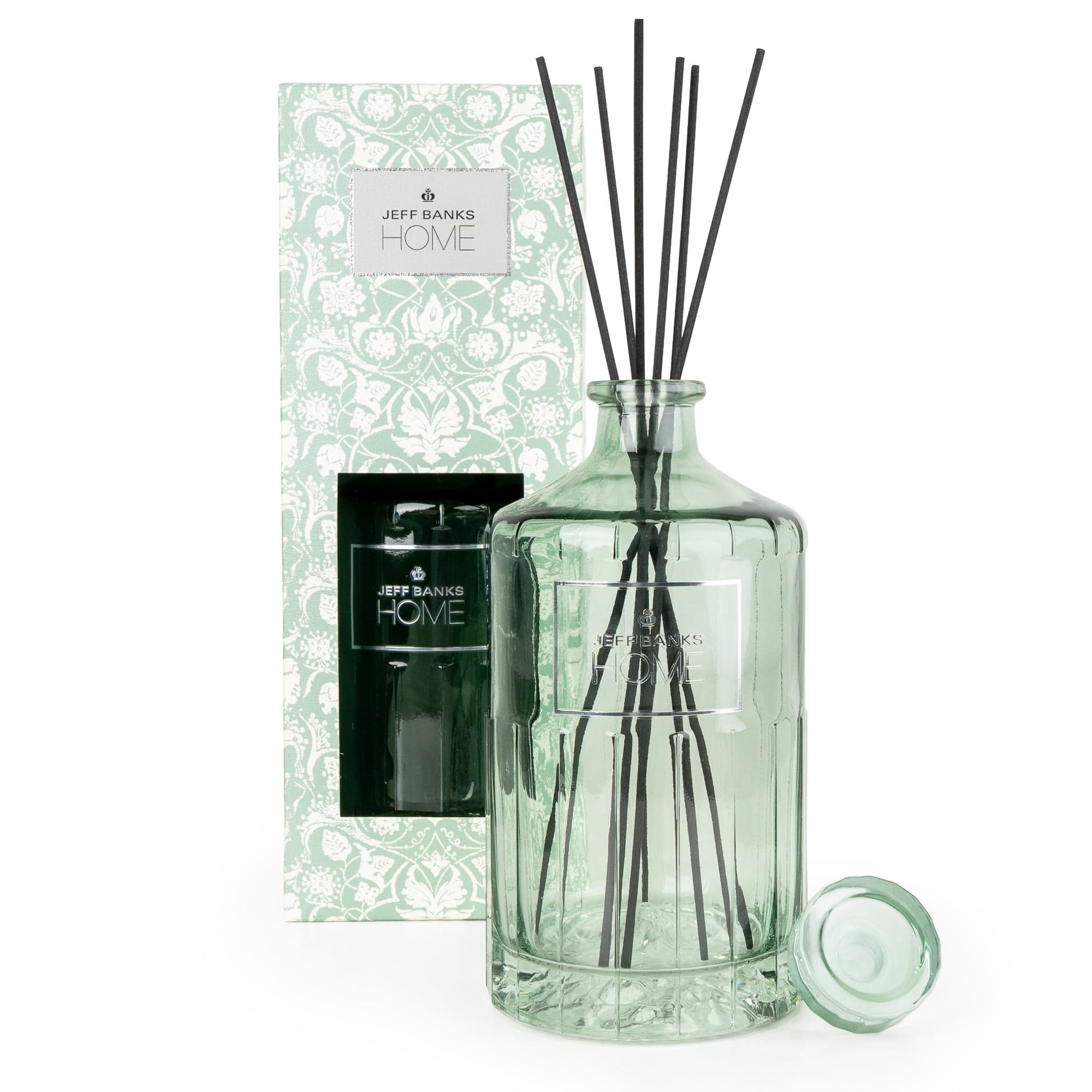 Jeff Banks 1000ml Reed Diffuser - Jacquard Sage Green 4pk - Candlelight ...
