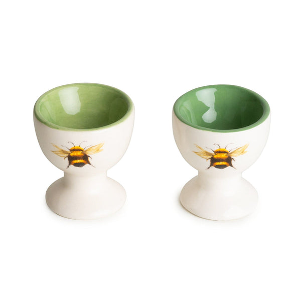 Set Of 2 Egg Cups In Gift Box - Bees 6PK - Candlelight Home