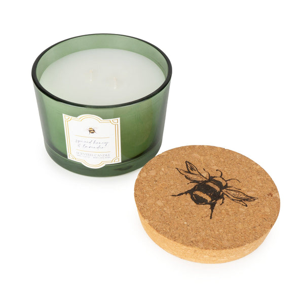 Two-Wick Glass Candle - bees 6PK - Candlelight Home